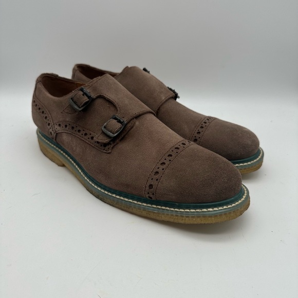 JD Fisk | Shoes | New Jd Fisk Mens Size 95 Suede Monk Strap Shoes ...